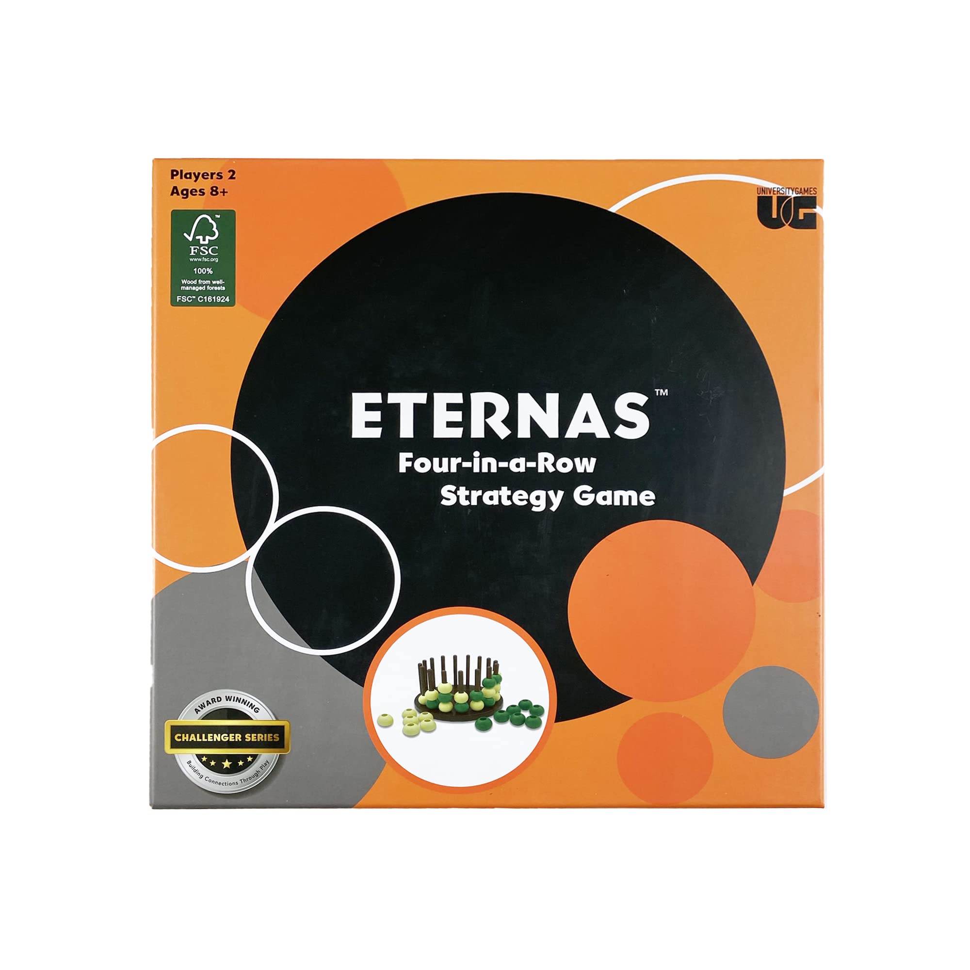 University Games Eternas Strategy Game, 08445, Wood