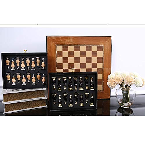 Chess Set Exquisite Furniture Decoration Chess with Unfoldable Chess Board Suitable for Children and Adults Over 3 Years Old