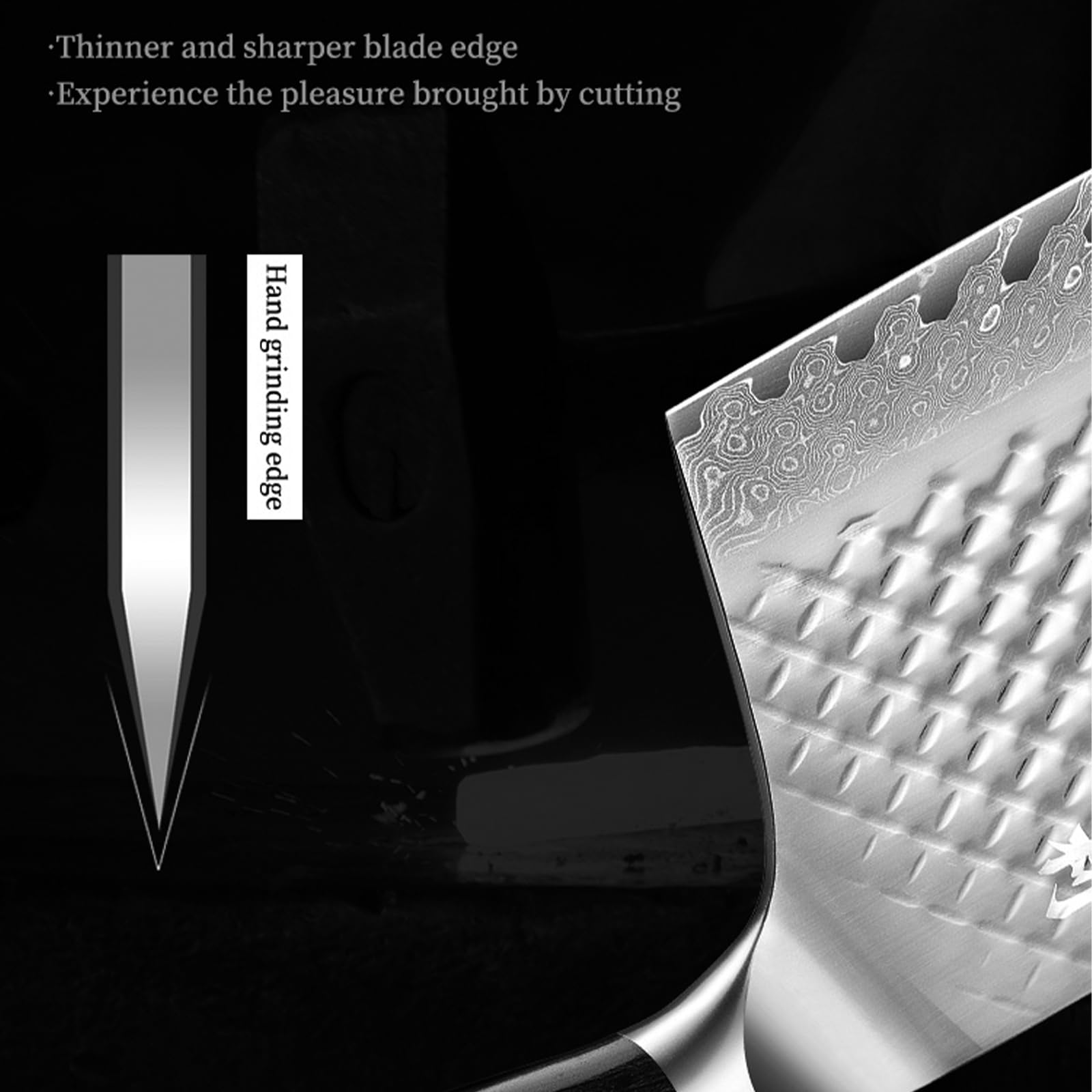 Japan Knife, Japanese Damascus Meat Cleaver Knife 7 Inch VG10 67-Layers Super Steel Sharp Knife, Non-Slip Ergonomic Pakkawood Handle with Gift Box
