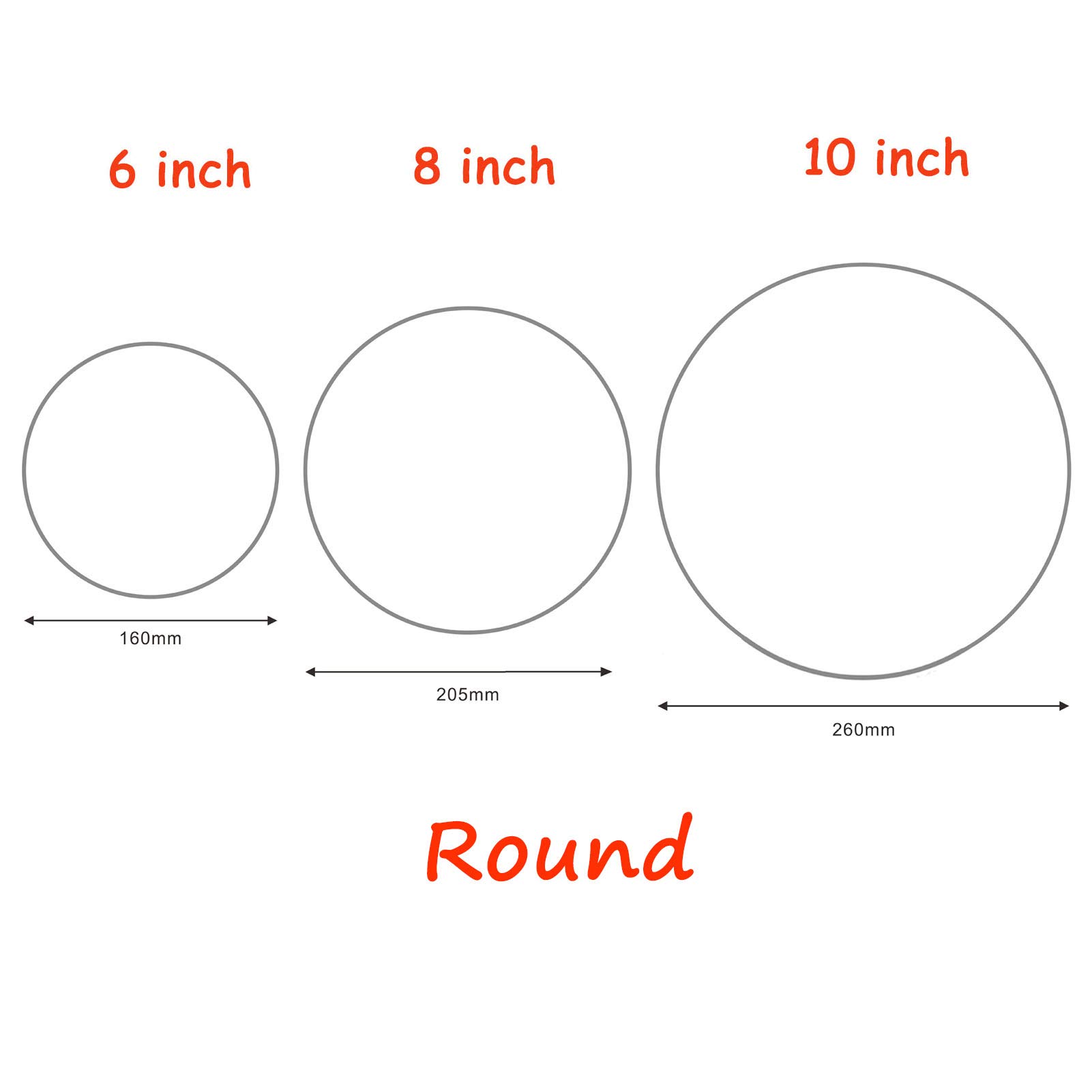 EORTA 6/8/10 Inch Cake Mold Ring Stainless Steel Pancake/Biscuit/Dough Cutter Tier Cake Maker for Baking, Layering, Decorating, Molding, Cooking, Round