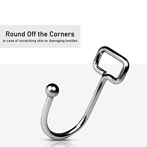 JIQGOZBAN 10 Packs Adhesive Command Hooks, Heavy Duty Wall Hook for Hanging, Waterproof Stick on Hooks for Keys Pictures Bathroom Shower Outdoor Kitchen Door Curtain Rods No Drilling 13lb(Max)