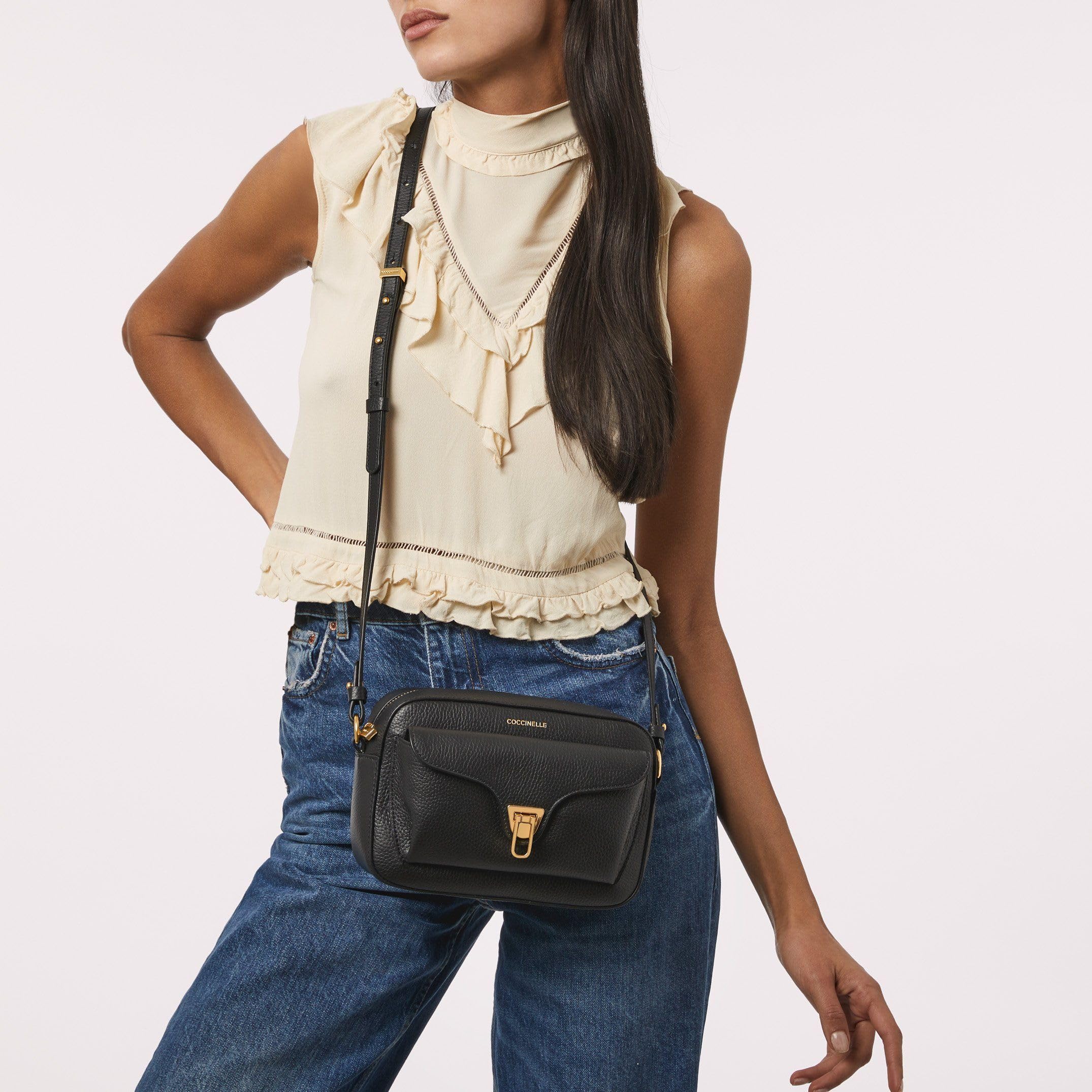 Coccinelle - Borsa a tracolla Beat Soft Small Noir - MF6150201 - NOIR