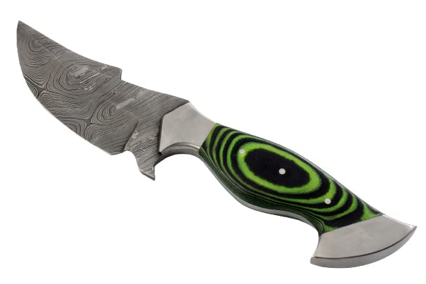 Custom handmade damascus steel fixed blade hunting knife. PPI-15
