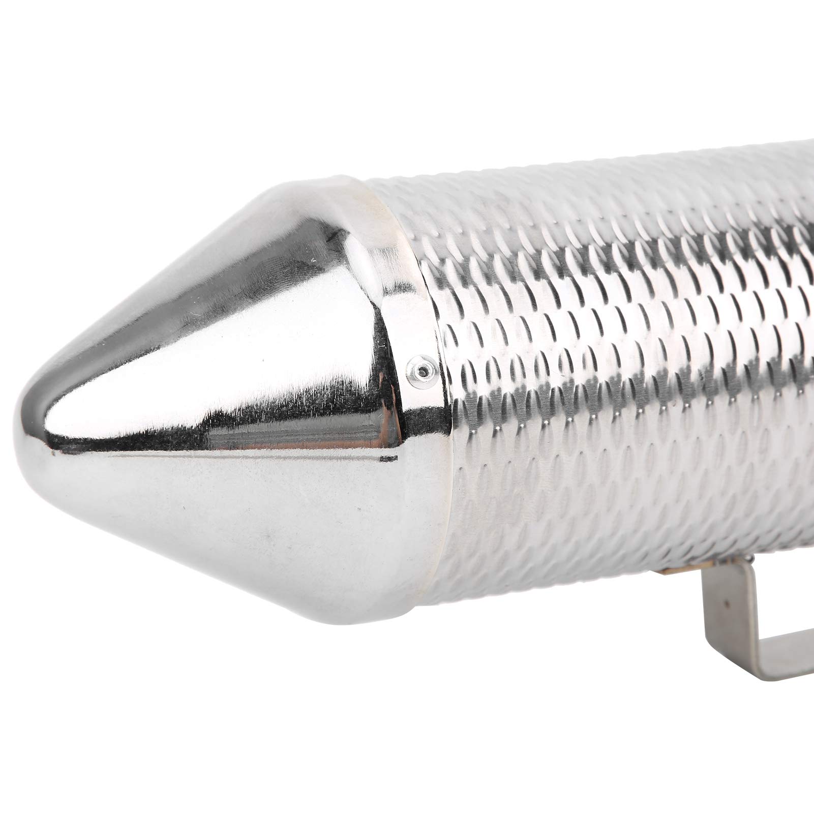 Stainless Steel Guiro with Scraper Percussion Instrument