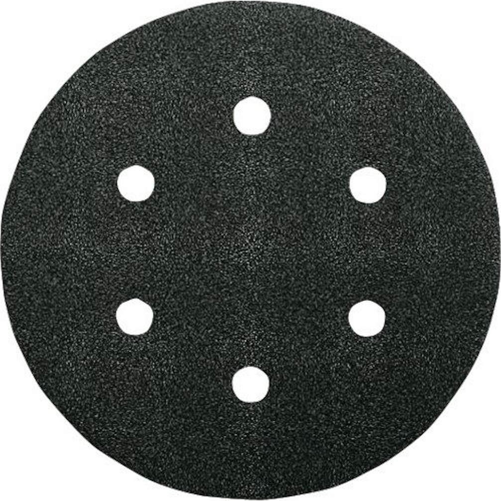 Bosch 2608605129 F355 Sanding Discs for Stone, Velcro Type, 6 Hole, 150mm, P320 Grit, Black, Pack of 5
