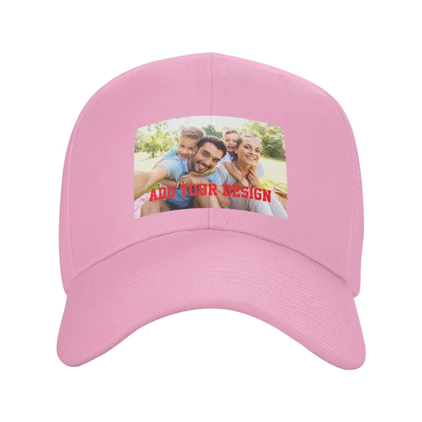 Custom Hat Snapback Personalized Baseball Cap Design Your Own Text Image Outdoor Sport Casquette Pink