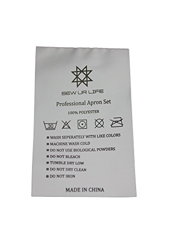 SEW UR LIFE Resist water 3 big Pockets Waist Server Apron Kitchen Restaurant Bistro Cafe Bar Pub Cake Shop Bakery Unisex Half Aprons for Chef, Baker, Servers, Waitress, Waiter(Navy)