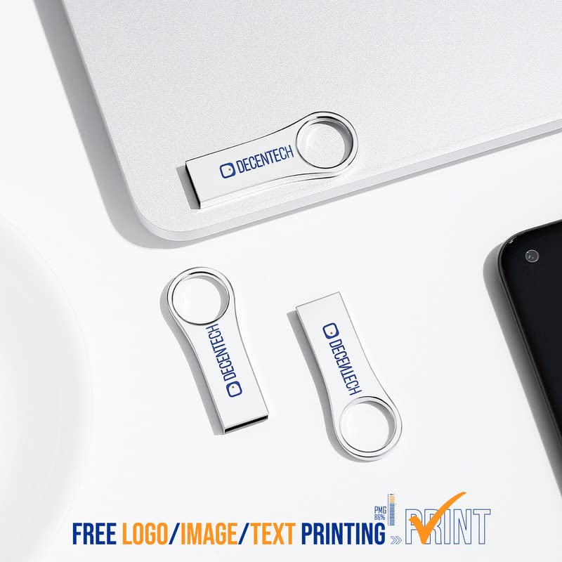 Custom Flash Drive Personalized USB USB Keyring Logo Printed Memory Stick 4GB 50PACK