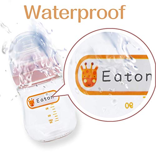 Name Labels for Kids ,Bottle Labels,Write-on Personalized Label for Kids,Adhesive Labels Sticker for Organization,Pack of 80 Handwritten Waterproof Name Sticker