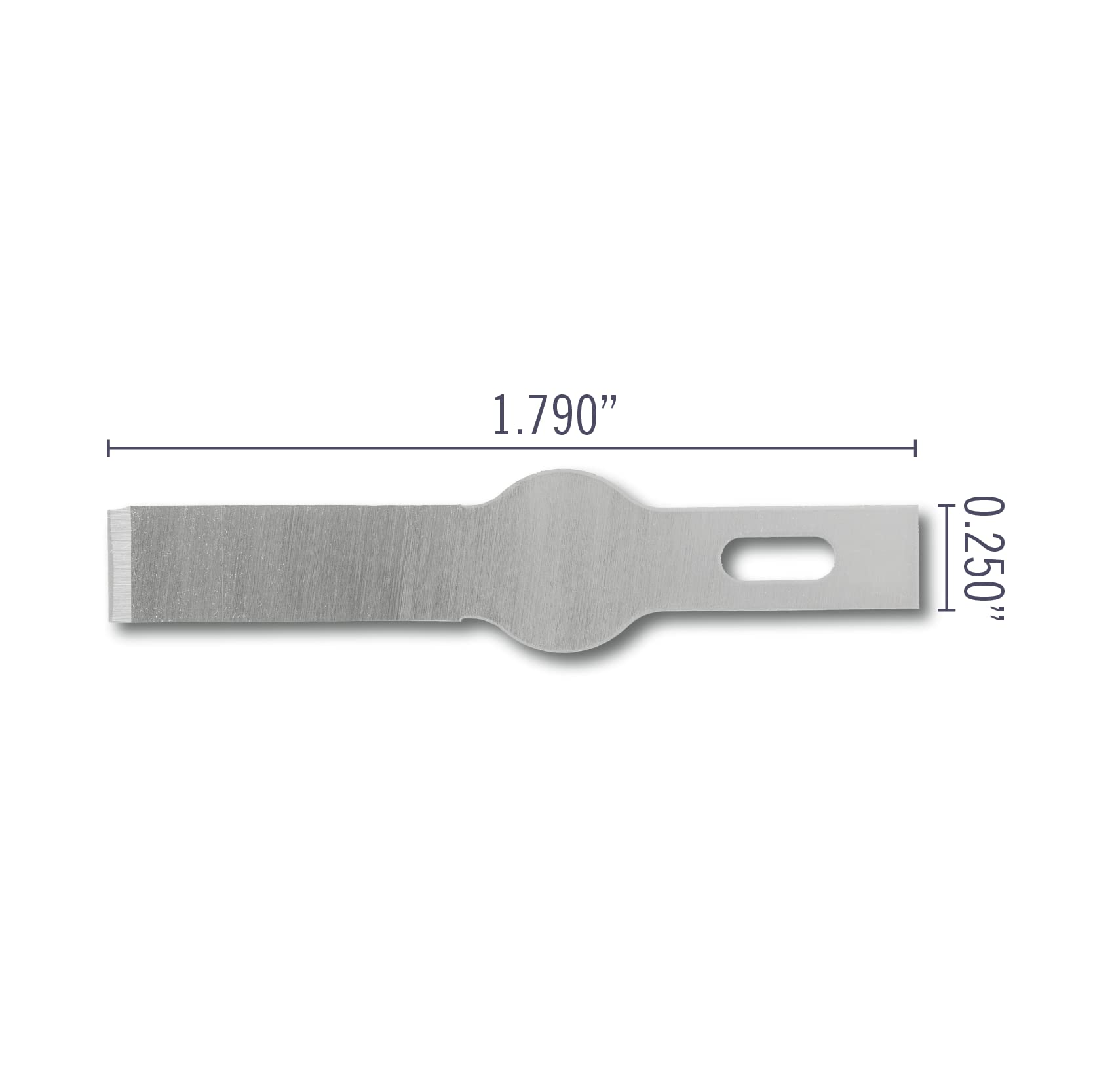 Excel Blades Chisel Replacement Blades, Set of 50 Carbon Steel Blades for Precision Cutting & Trimming, Multi-Purpose Professional, Hobby, and Crafting Tools