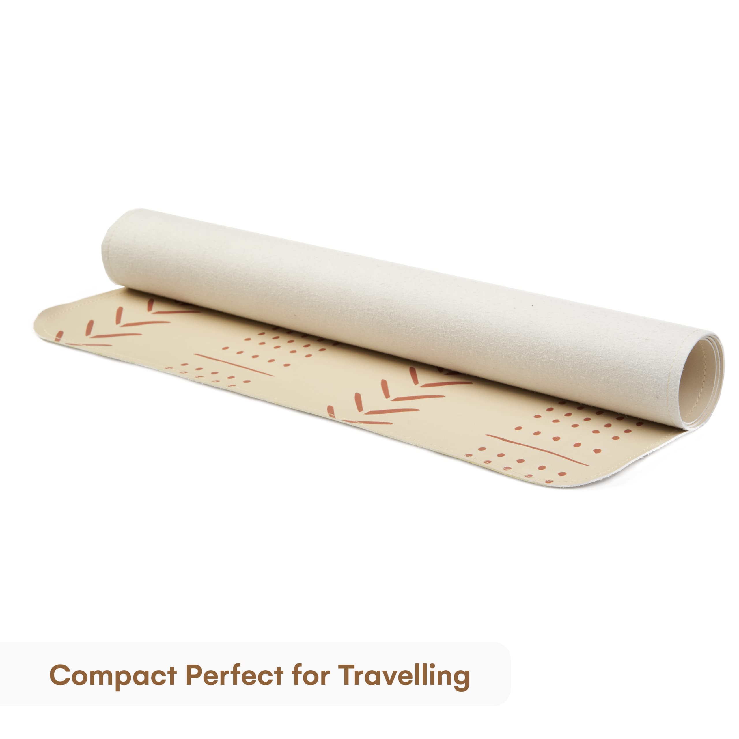 CHILDLIKE BEHAVIOR Vegan Leather Baby Changing Pad- Wipeable Portable changing Pad for Babies- Perfect for Travel- Foldable and Waterproof changing mat - Breathable and Gentle on Babys Skin-Grey 16x30