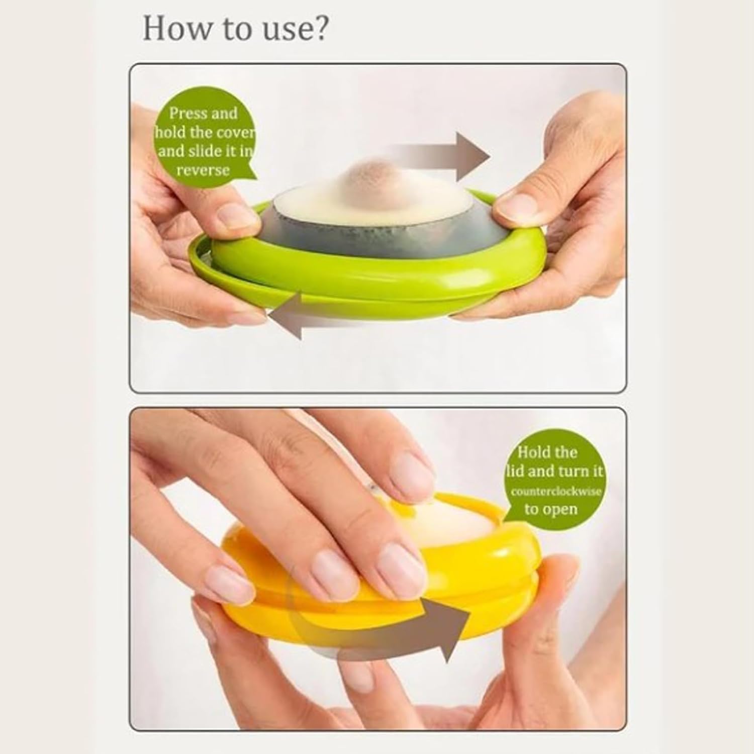 Fruit and Vegetable Anti-Oxidation Storage Box, Fruit Storage Containers for Fridge, Silicone Food Storage Containers for Onions,Lemons, Garlic and Potatoes,Avocado Saver(4 pieces)