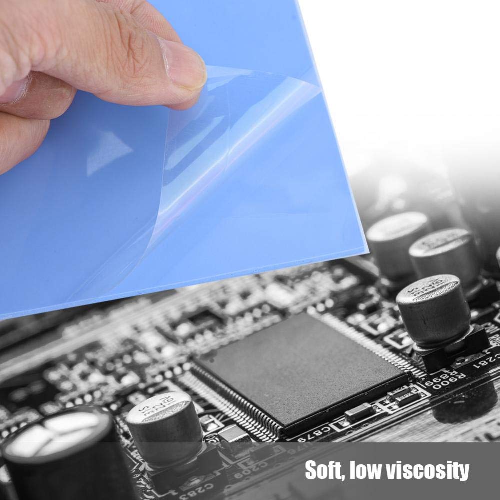 Bewinner CPU Thermal Pad, 100mm x 100mm x 3mm CPU Chip Heatsink Cooling Thermal Conductive Silicone Pad for CPU Chip Heat Conduction LED Heat Conduction