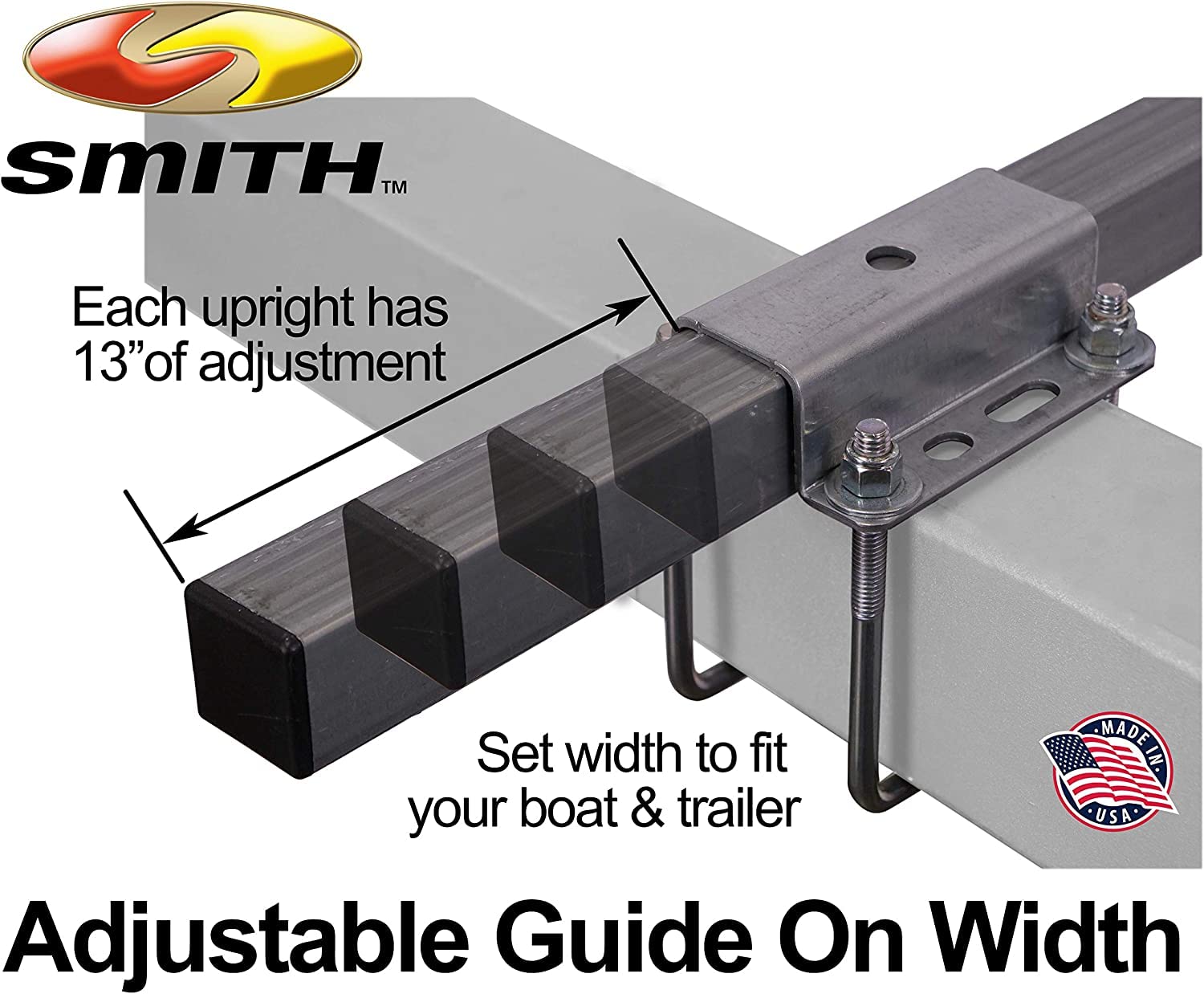 CE Smith - Guide-ON Post with LED Light - Durable Boat Trailer Accessory - 40" (27740)