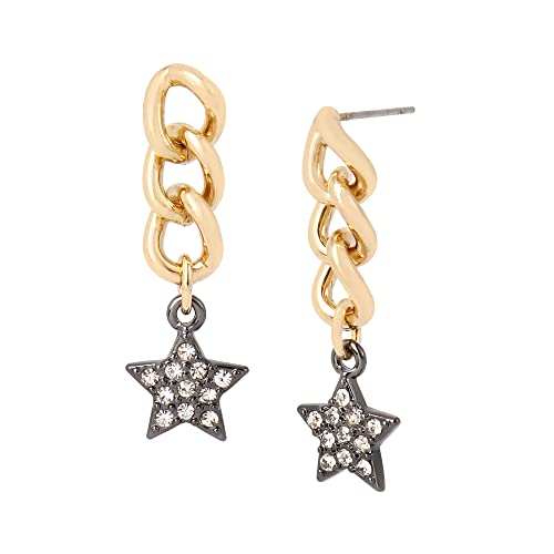 Celestial Drop Earrings,CRYSTAL,374159GLD111