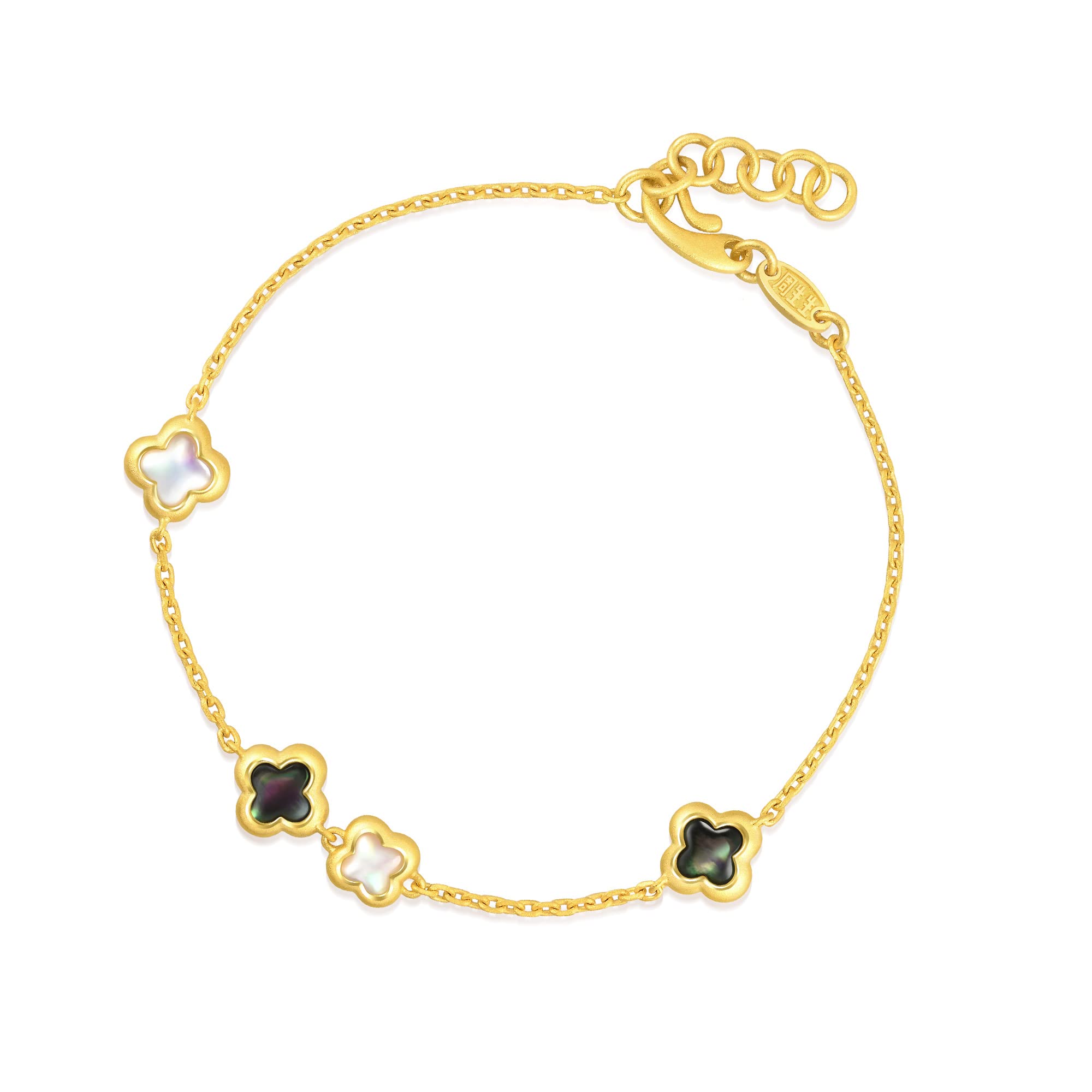 CHOW SANG SANG 999 24K Gold Plum Bossom Bracelet 92487B | 7.4", (19 CM)