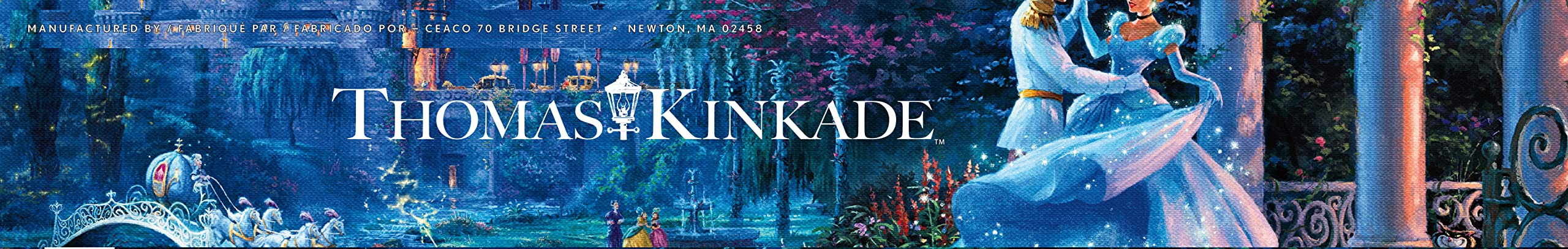 Ceaco - Thomas Kinkade - Disney Dreams Collection - Cinderella Dancing in The Starlight - 2000 Piece Jigsaw Puzzle