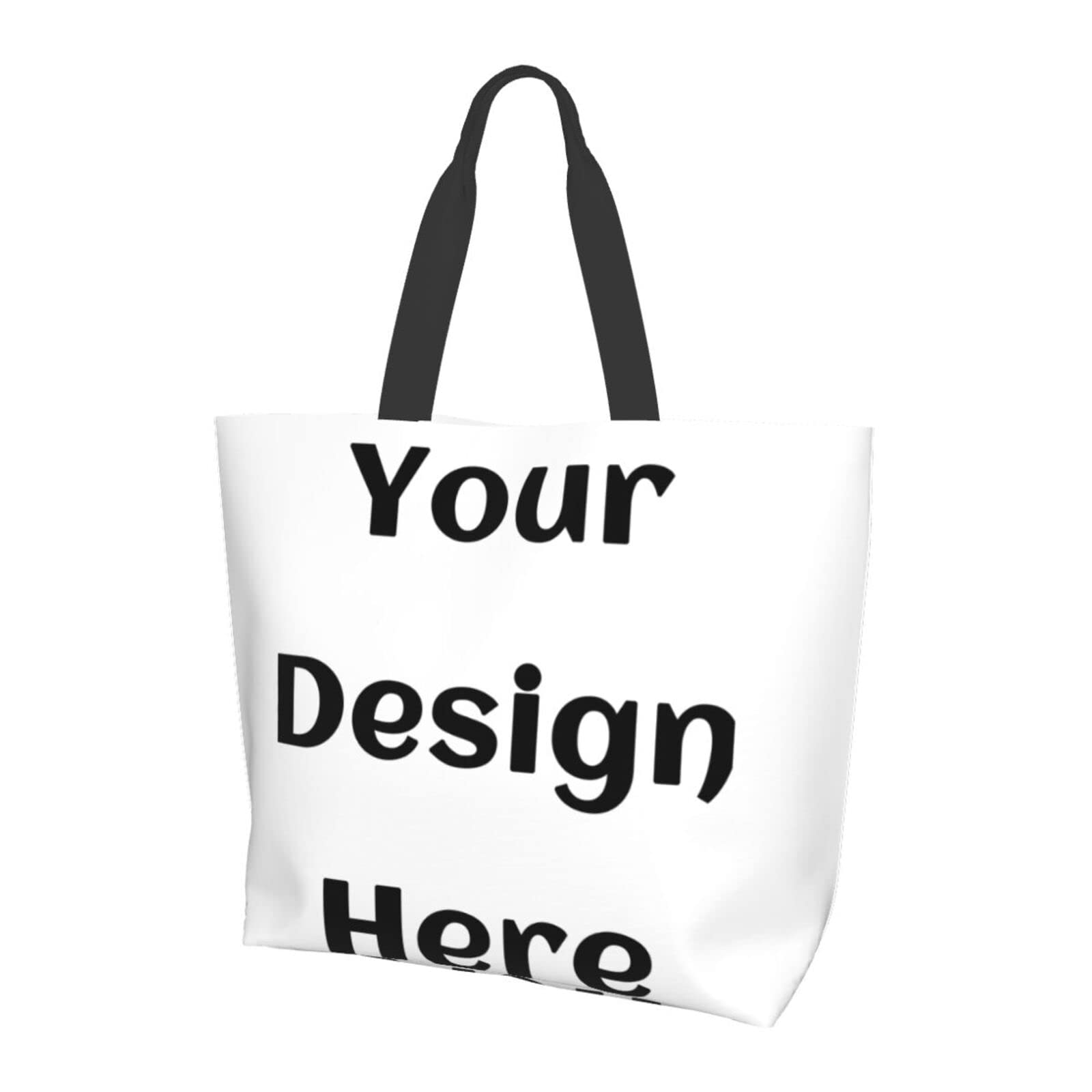Custom tote bag Add Your Design Here Custom Tote Bag durable Great Gift Add Your Name Your Text Custom Tote Bag Custom Handbag, One Size