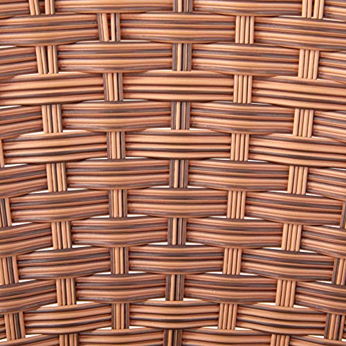 Jeco Set of 2 Wicker Rocker Chairs, Honey