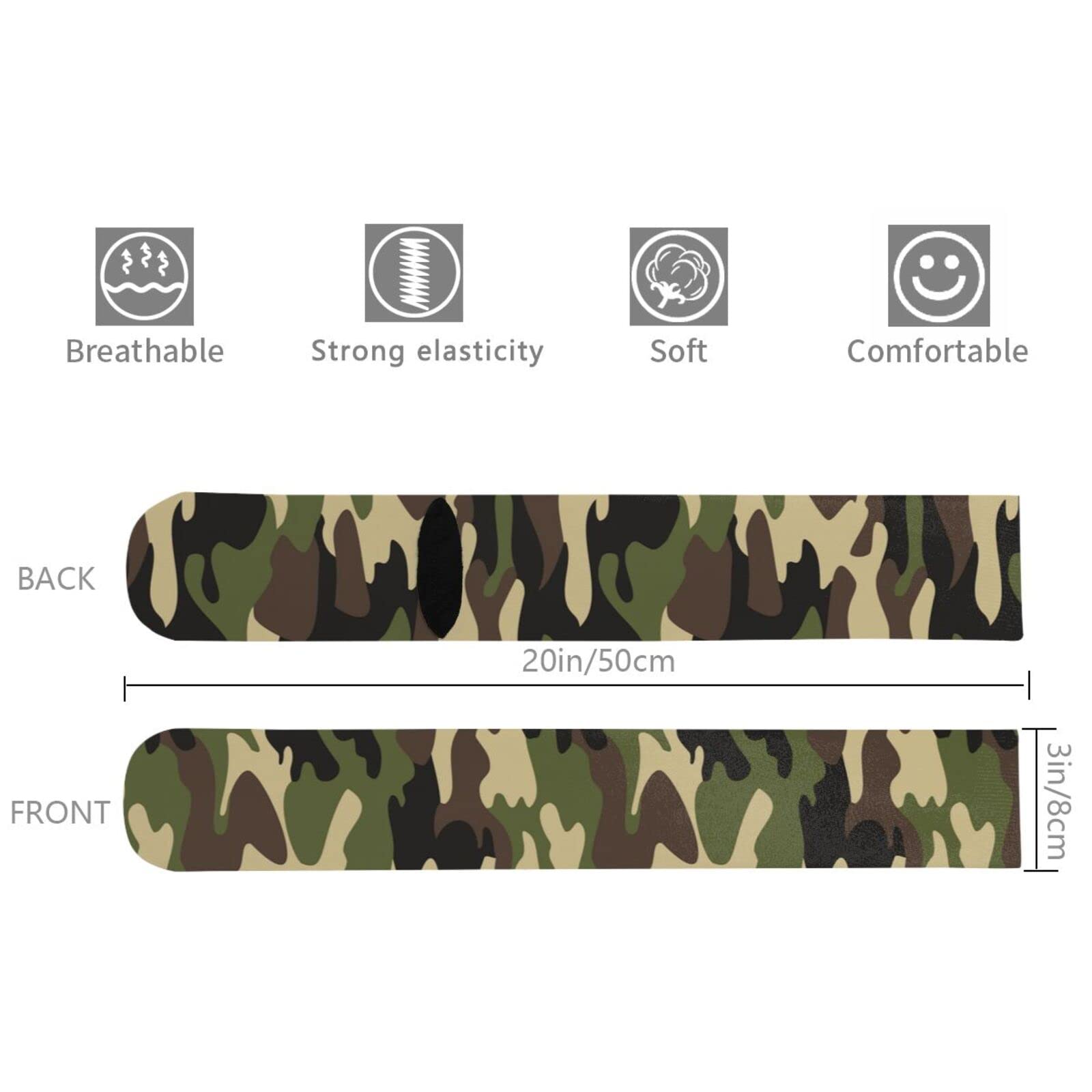 Braytow Army Green Camouflage Unisex Compression Socks For Women And Men Polyester Knee High Sock For Running Travel Athletic Cycling