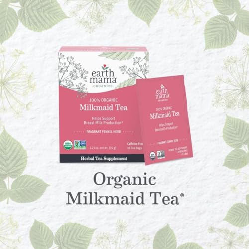 Earth Mama Angel Baby Organic Milkmaid Nursing Tea, 16 Teabags/Box (Pack of 2)