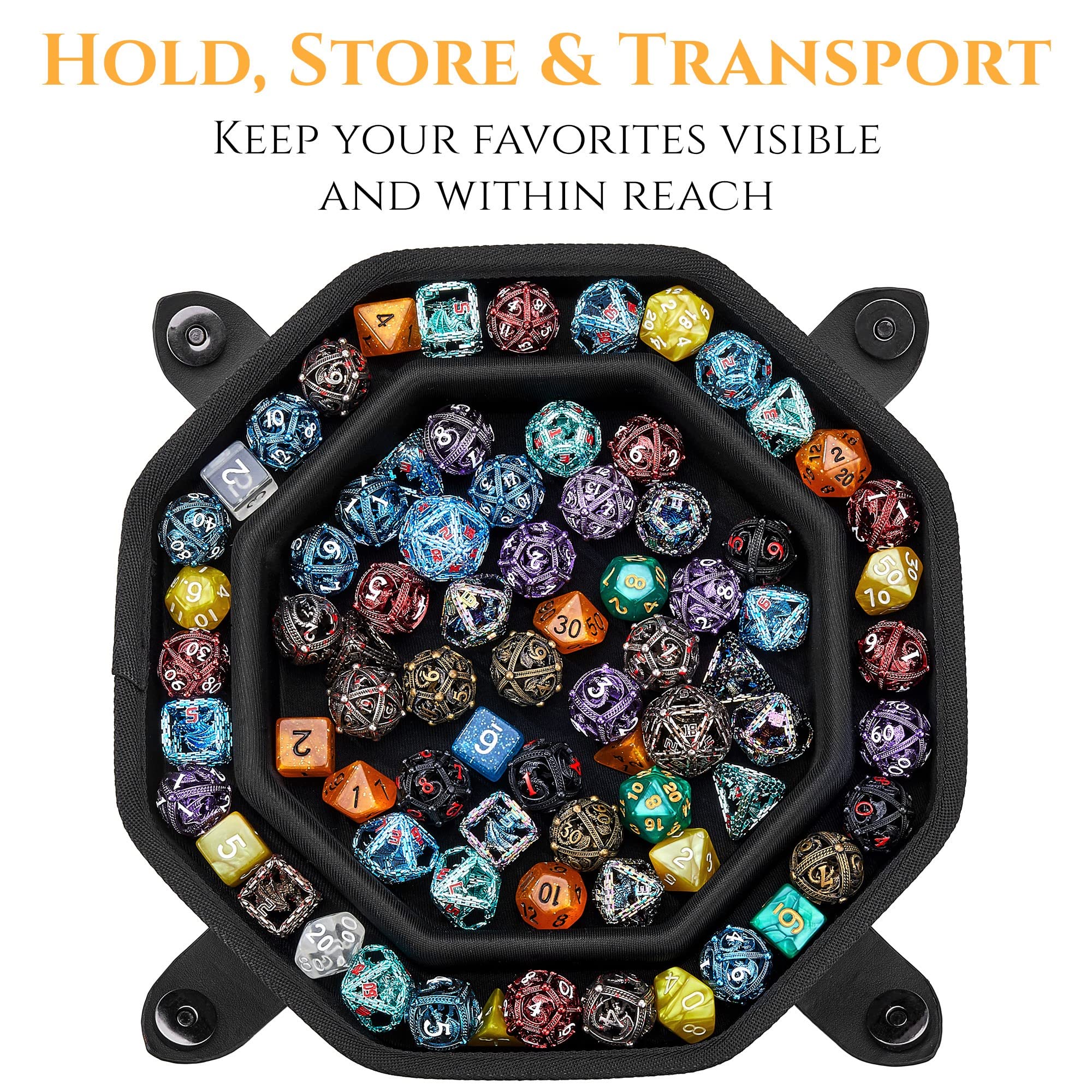 Celtic Knot Dice Tray and Blood spattered dice (Silver)