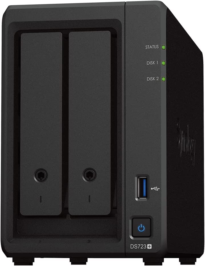 CustomTechSales DS723+ DiskStation Bundle with 16GB RAM and 12TB (2 x 6TB) of NAS Drives Fully Assembled and Tested