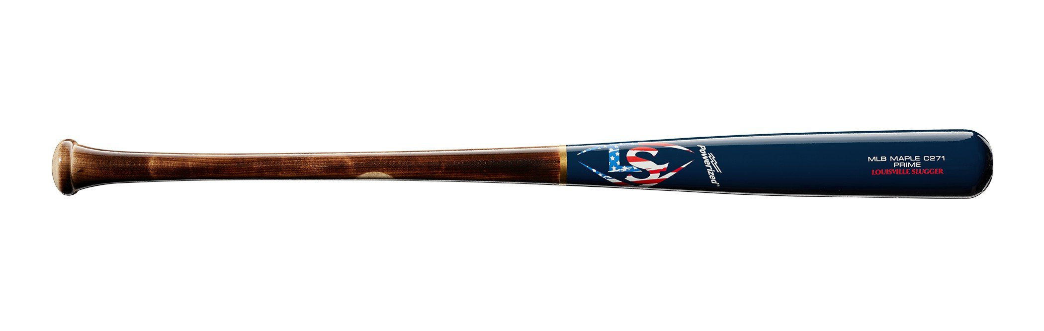 Louisville Slugger 2019 MLB Prime Maple C271 Patriot Baseball Bat, 32"/29 oz