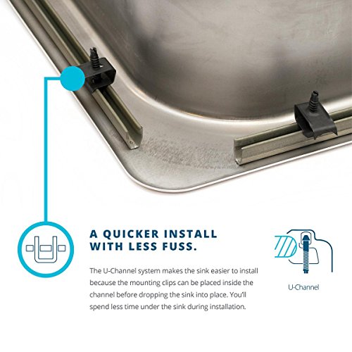 Elkay LR20223 Lustertone Classic Single Bowl Drop-in Stainless Steel Sink