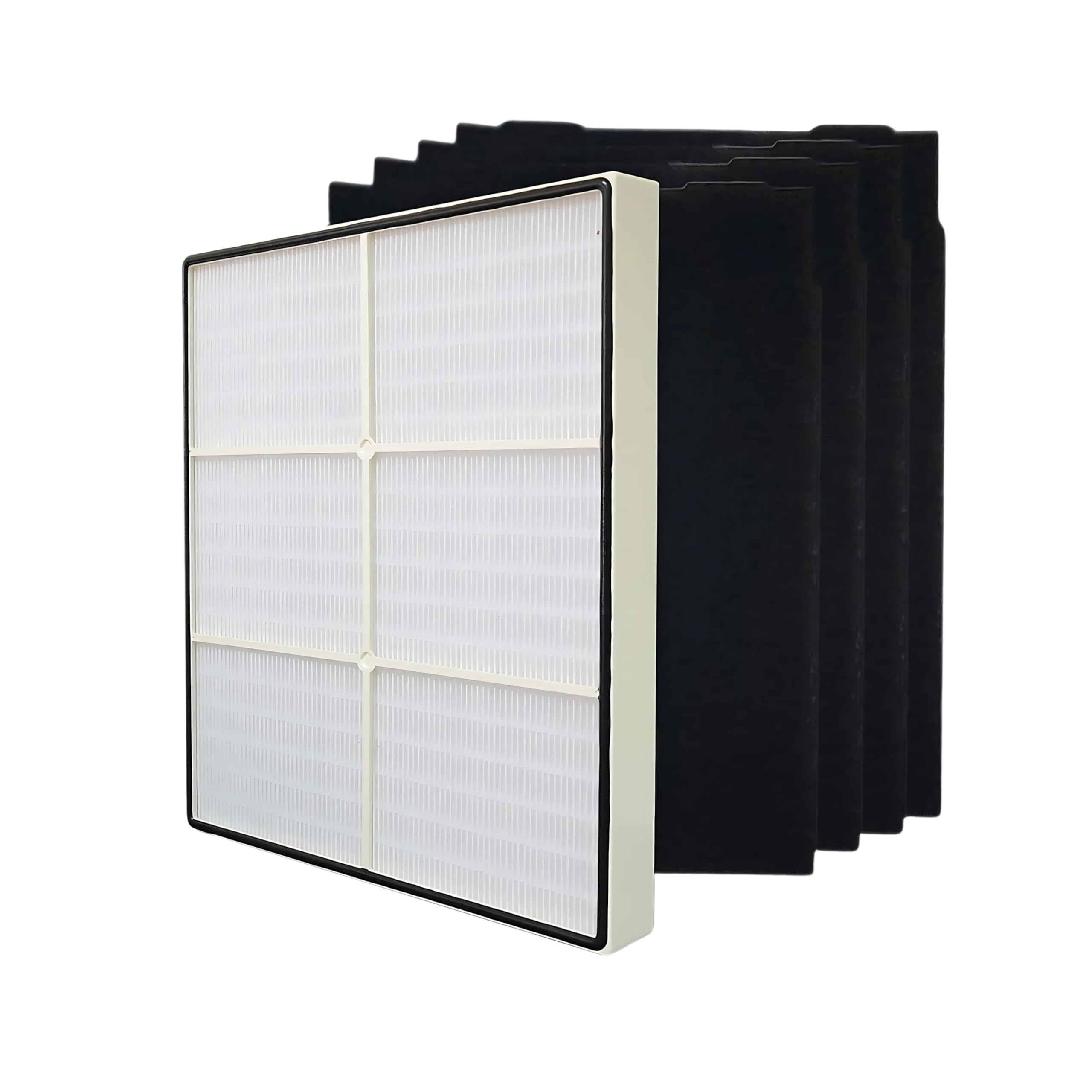 Nispira True HEPA Filter (Small) with 4 Pre-Carbon Filters Compatible with Whirlpool Whispure Air Purifier Models AP150 AP250 AP25030K APR25530L Compared to Part # 1183051 1183051K Small Filter. 1 Set