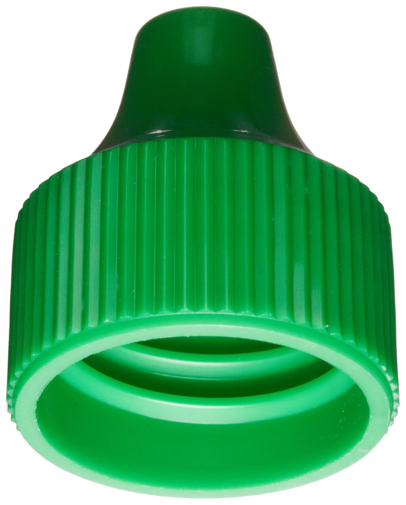 Wheaton W242526-A Green Polypropylene Dropping Bottle Cap for 20mm Tip and 30-125mL Dropping Bottles, 20-410 Size (Case of 1000)