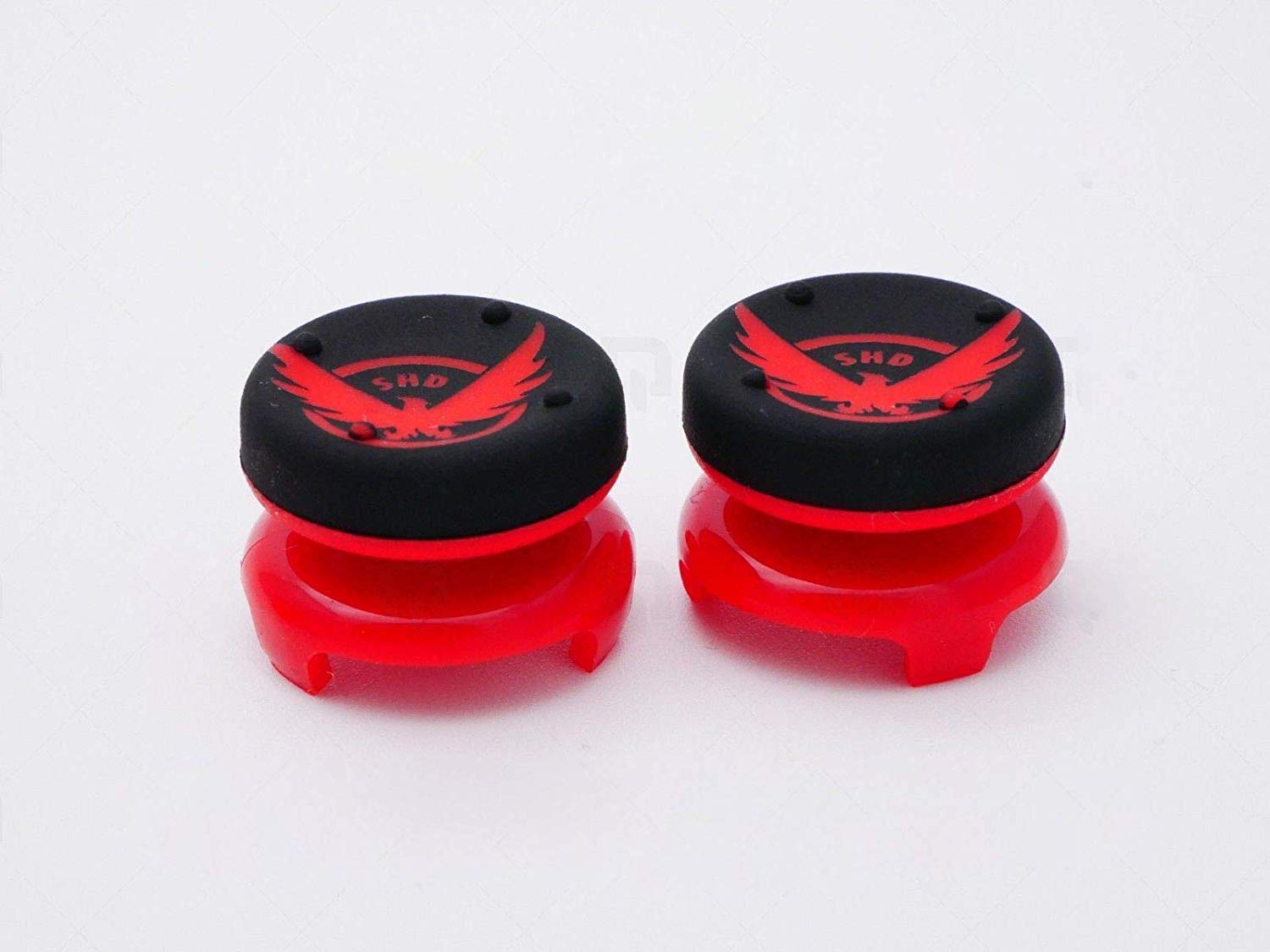 Silicone Analog Extenders Thumb Grip Stick Cap Cover Joystick Cap Thumbstick Cover Heighten Rocker Cap for Playstation 4 PS4 Xbox 360 PS3 (Red)