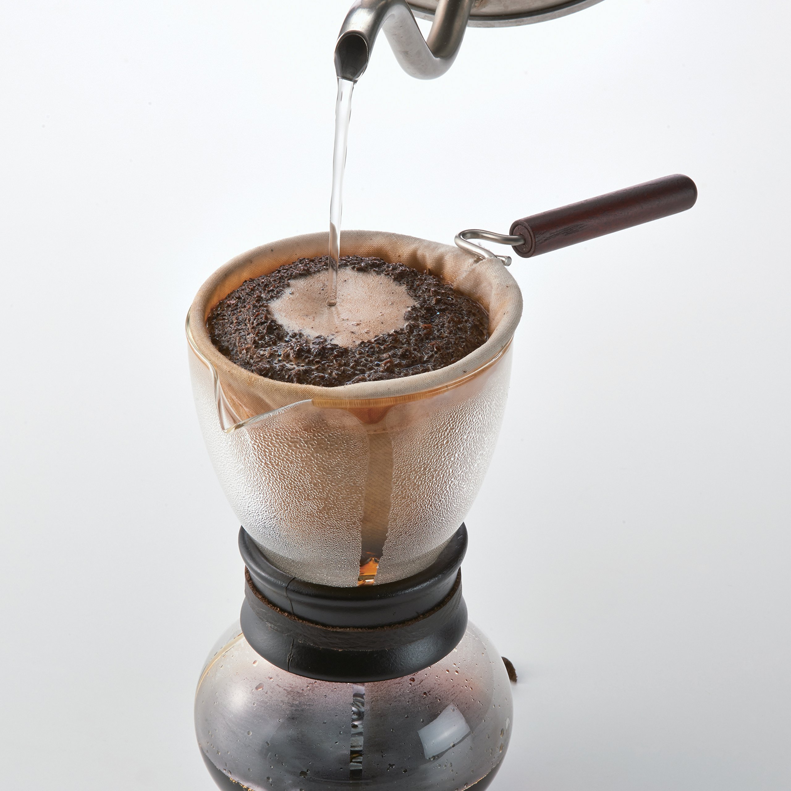Hario DFN-3 Cloth Filter with Handle for Woodneck Drip Coffee Pot, 480m