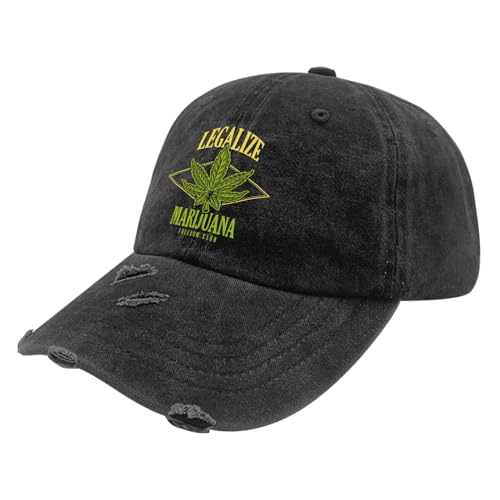 Cannabis THC Marijuana Weed 420 CBD Trucker hat Womans hat AllBlack Hiking hat Women Gifts for Him Baseball Hat