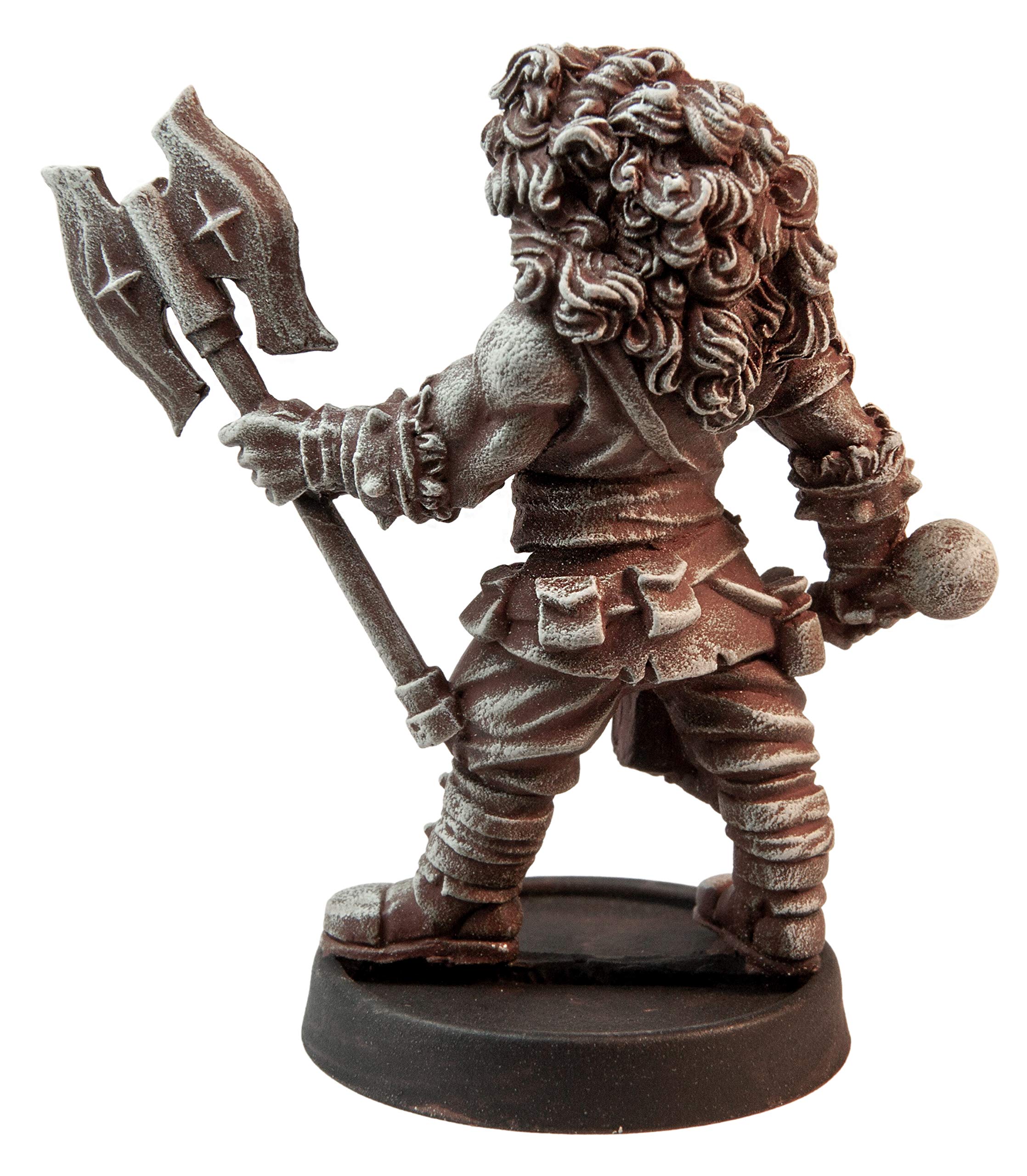 Stonehaven Miniatures Female Orc Cleric Miniature Figure, 44mm - 100% Pewter Metal - Includes Slotted Creator Base - for 28mm Scale Table Top War Games - Designed & Made in USA