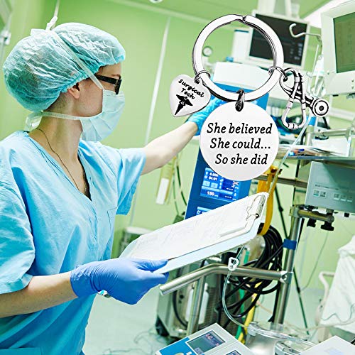 BLEOUK Surgical Tech Gift She Believed She Could So She Did Surgical Tech Inspirational Gift (Surgical Tech)