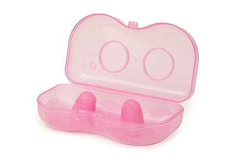 Nurture & Nectar Pink Nipple Shields for Nursing Breastfeeding Newborn Two-Pack with Case 20mm Ultra-Thin Silicone Soft Flexible for Mother Baby Skin Contact