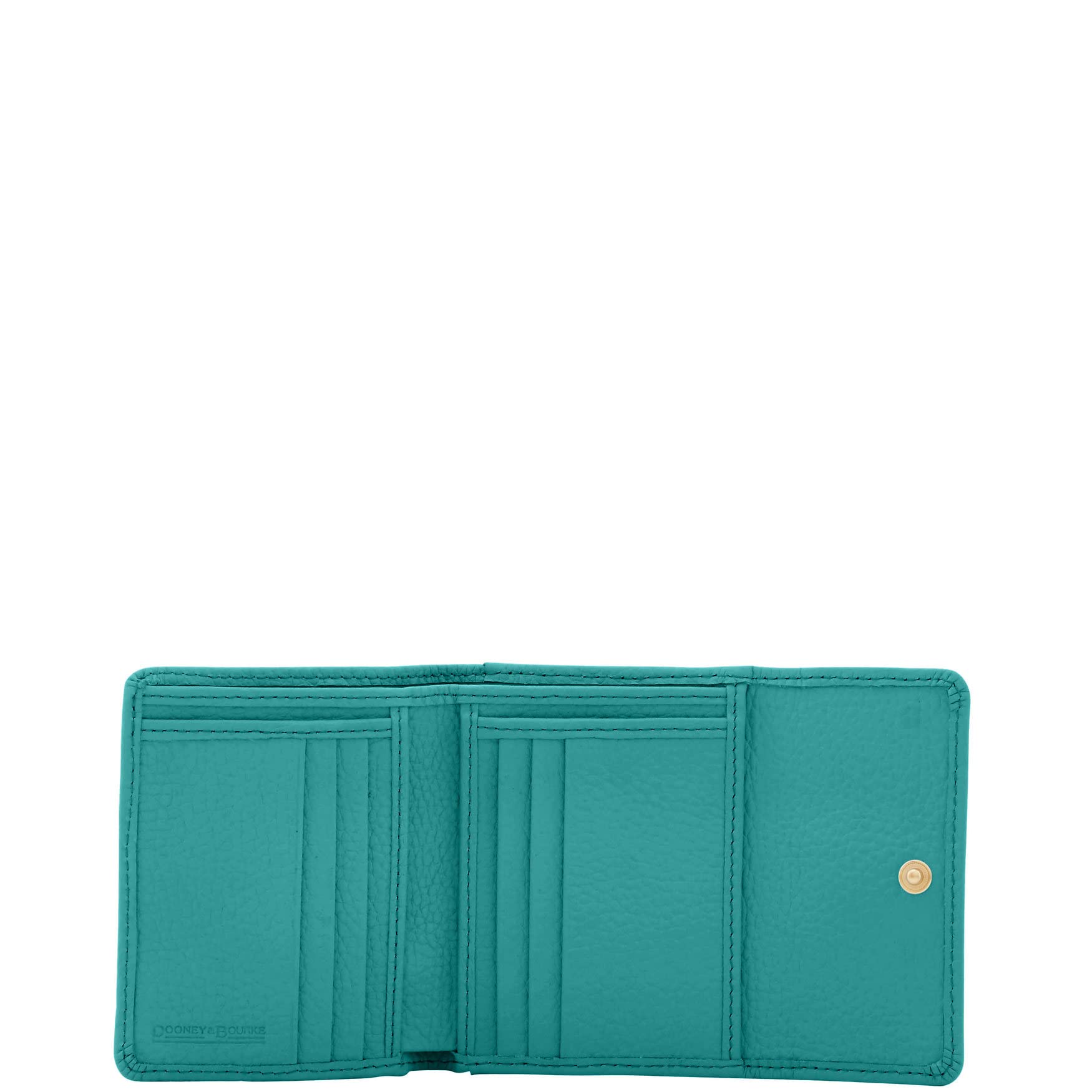 Dooney & Bourke Wallet, Pebble Grain Small Flap Credit Card Wallet - Spearmint