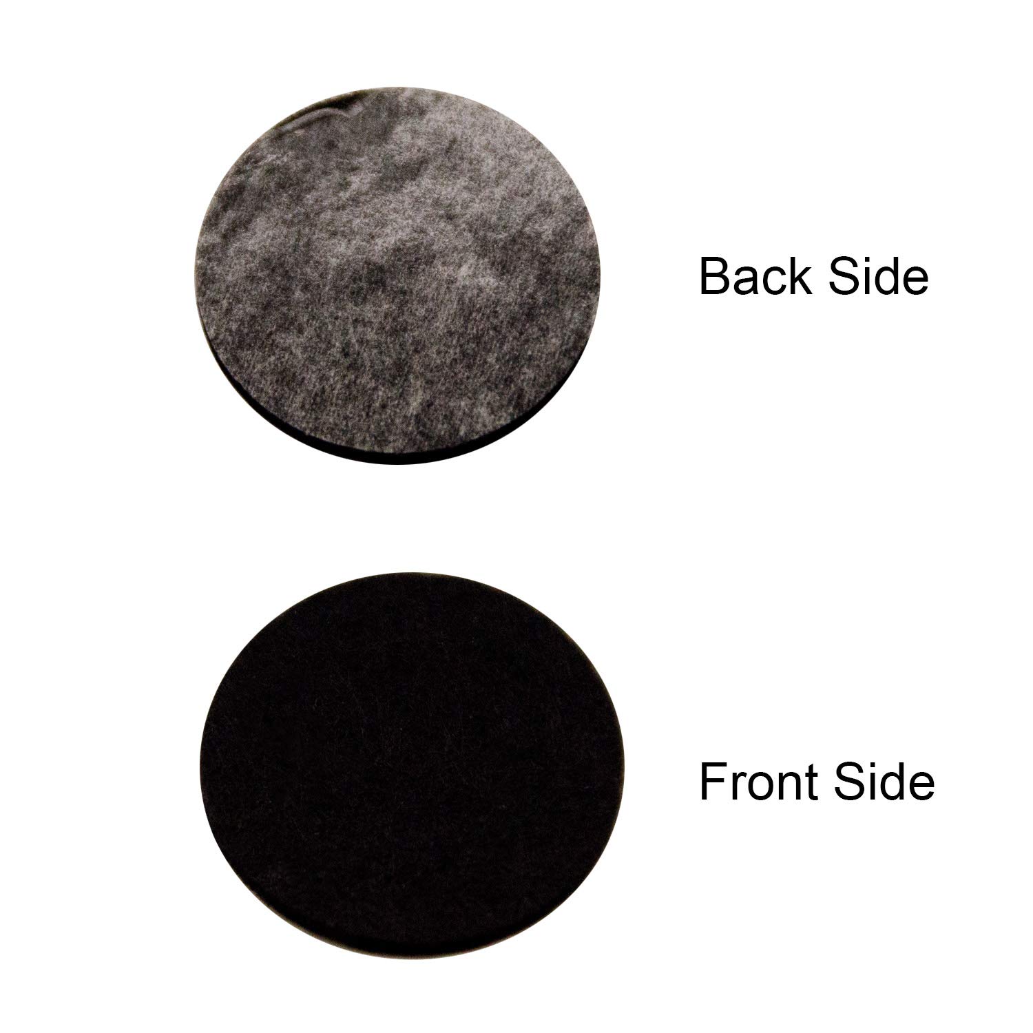 Iceyyyy 100+ Pieces Black Adhesive Felt Circles, Black Self-Adhesive Felt Sticker for Halloween DIY Projects, Professional Craft Finishing (1 Inch)
