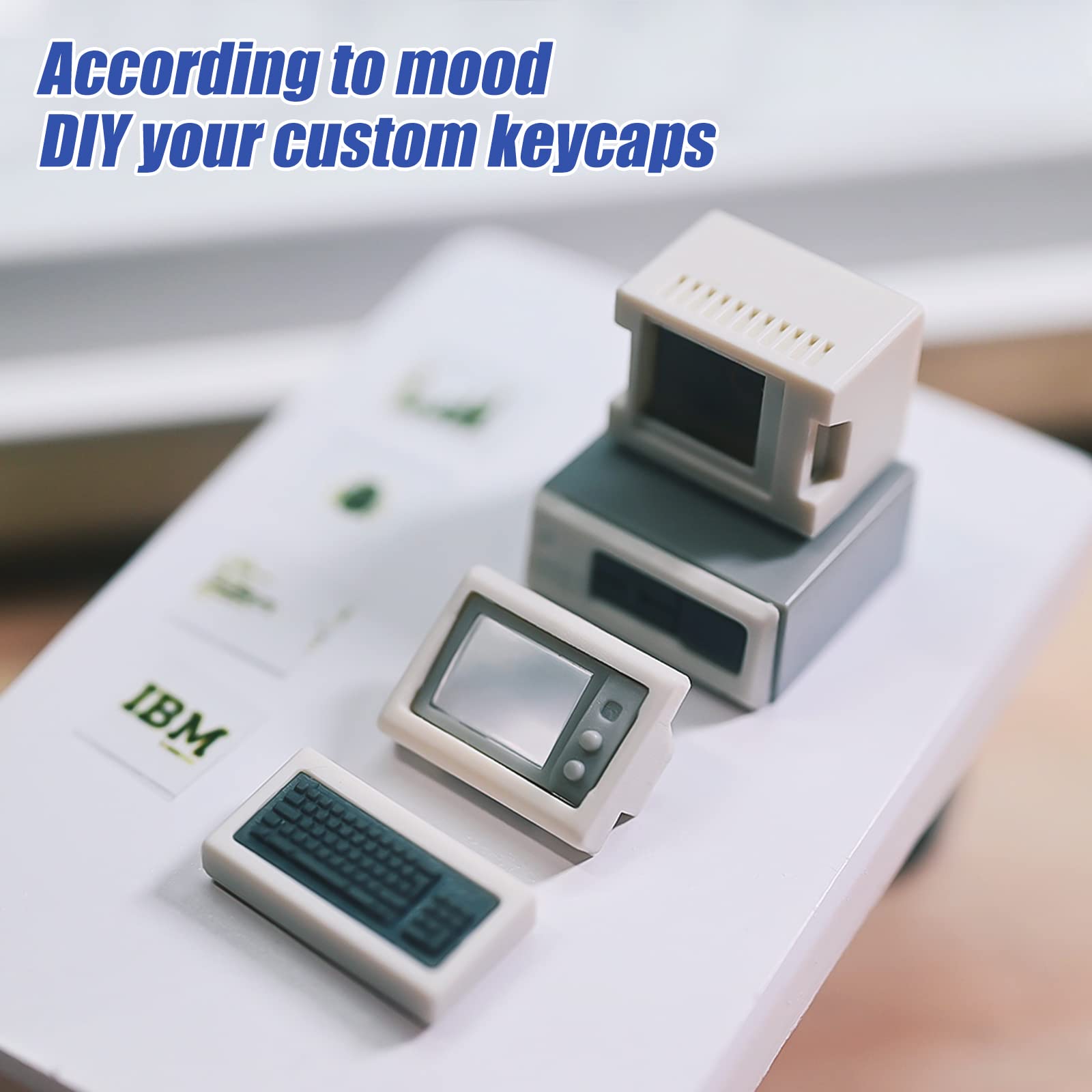 Custom Keycaps - Light Transmission Keycaps - Classic Retro Mechanical Backlit Keyboard Keycap. Suitable for Most MX Switches RGB PC Gamer Mechanical Keyboard (Red)