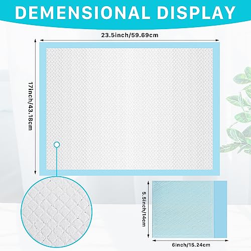 Tivcck Disposable Changing Pads,17 x 24 inch Baby Disposable Underpads,Ultra Absorbent Disposable Bed Pads,Disposable Diaper Changing Pads,Leak-Proof Breathable Underpads,Waterproof Pets Dogs Pee Pads