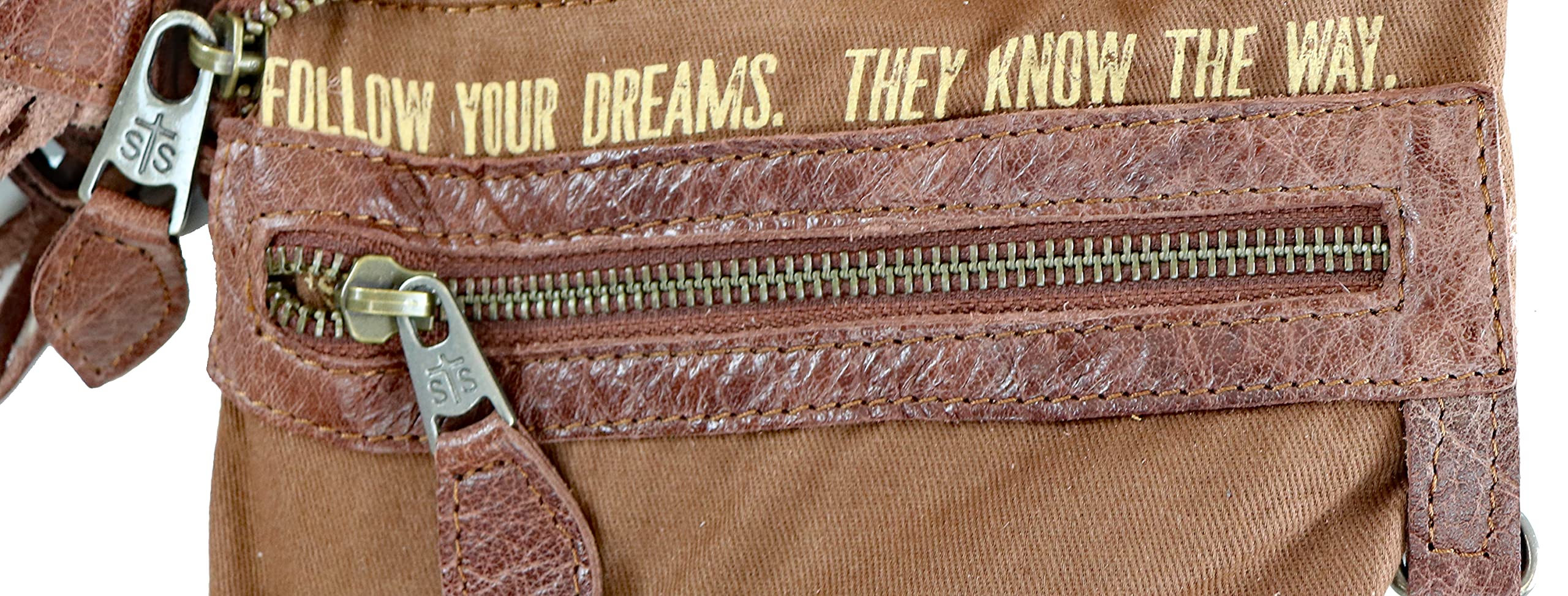 STS Ranchwear Harmony Crossbody with Fringe STS33588, Brown, Red