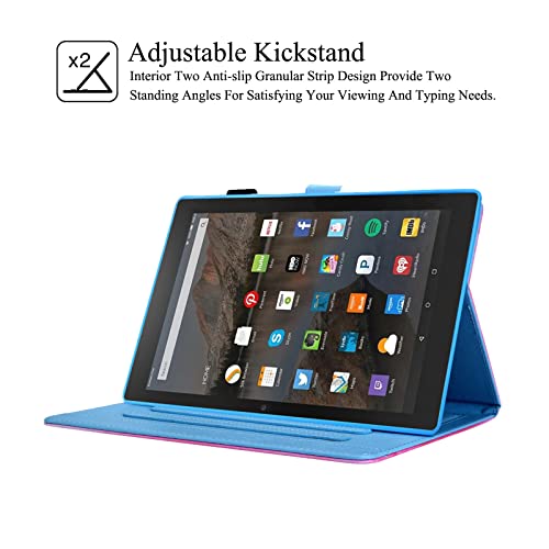 REASUN Case for Kindle Fire 7 12th Generation 2022 Release, Card Slots Folio Cover with [Auto Wake/Sleep] [Magnetic Closure] [Stand Function] Case for New Amazon Kindle Fire 7 2022, Gold Butterfly