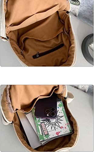 GGOOB Small Backpack Purse for Women Womens Backpack Purse for Women Mini Backpack Purse Aesthetic Purse (White)