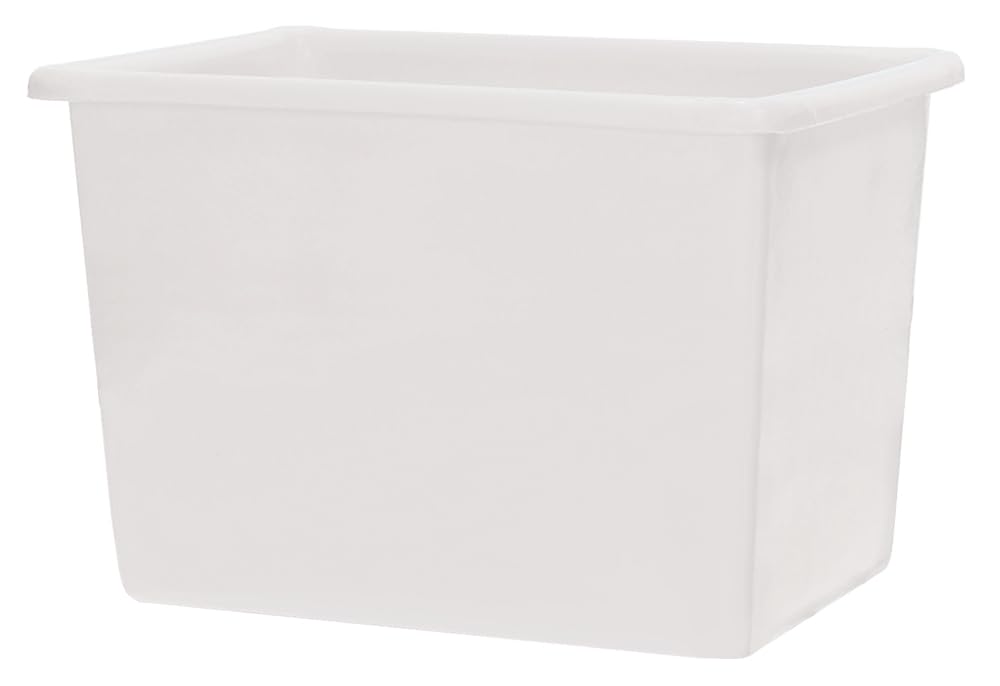 Winholt TUB-8L-WH 8 Bushel Bulk Goods Tub, 90 Gallon, 500 lb Capacity, White Polyethylene, NSF Certified, Durable Storage for Food Service, Restaurants, and Commercial Use