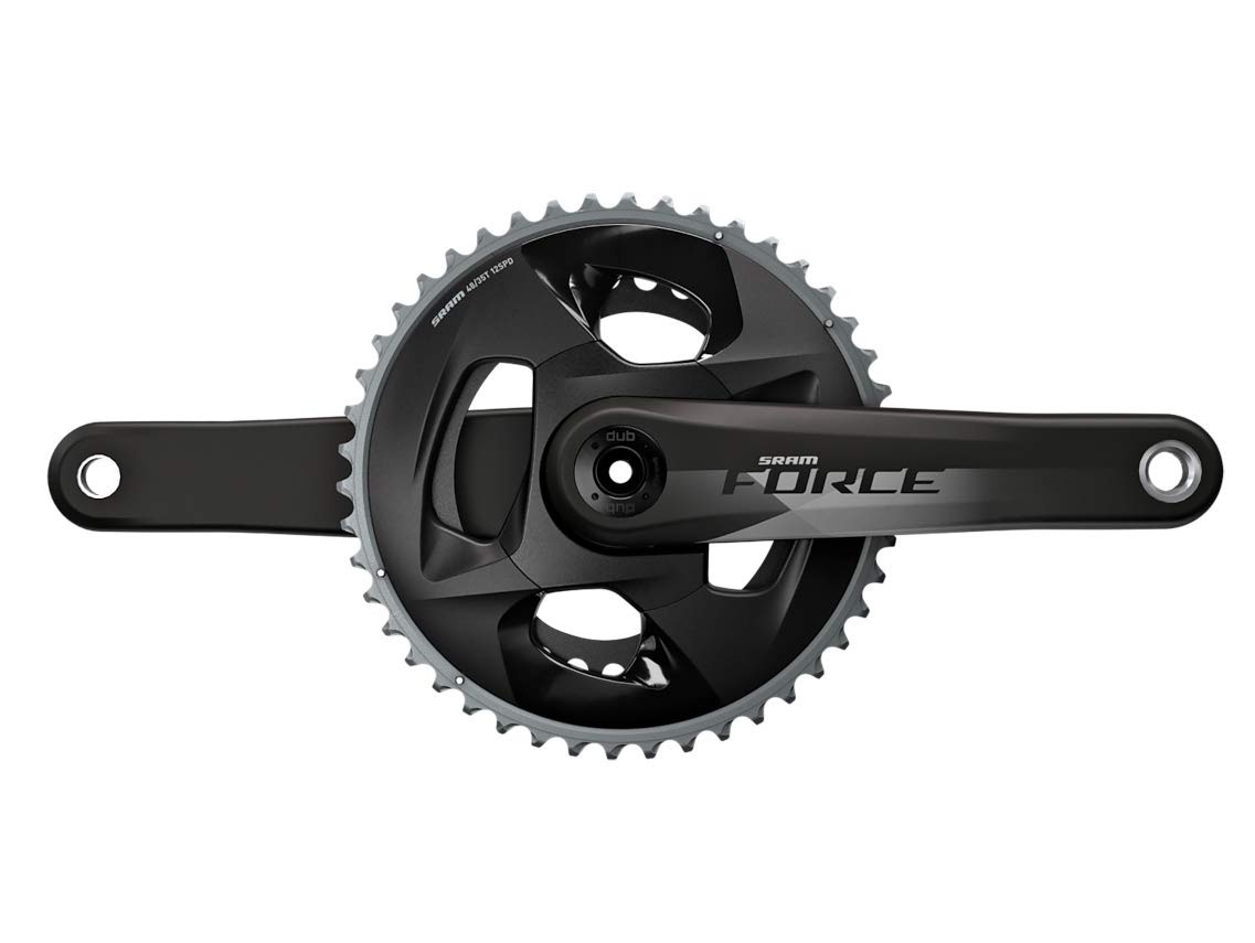 SRAM Force Dub 12-Speed Crankset Black, Gloss, 165mm, 48-35T