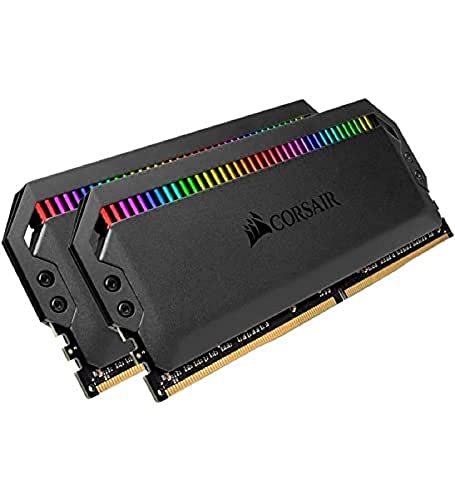 Corsair Dominator Platinum RGB 32GB (2x16GB) DDR4 3600 (PC4-28800) C14 1.45V AMD Optimized Memory- Black, CMT32GX4M2Z3600C14