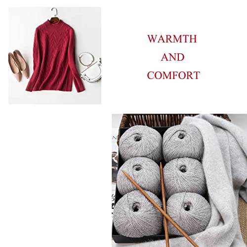 golo Merino Wool for Knitting 3-Ply Warm Soft Lightweight Cashmere Yarn for Crocheting