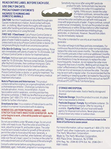 Hartz Ultra Guard Reflecting Flea & Tick Cat Collar, White 1 Each