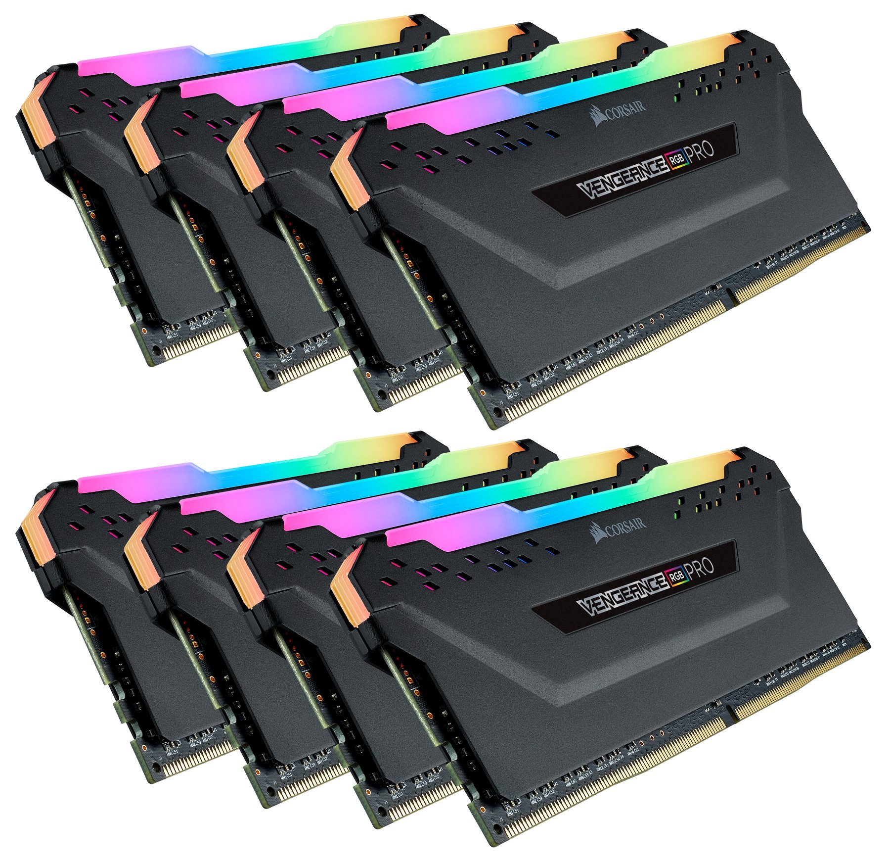 Corsair Vengeance RGB Pro 64GB (2x32GB) DDR4 4000 (PC4-32000) C18 Desktop Memory – Black